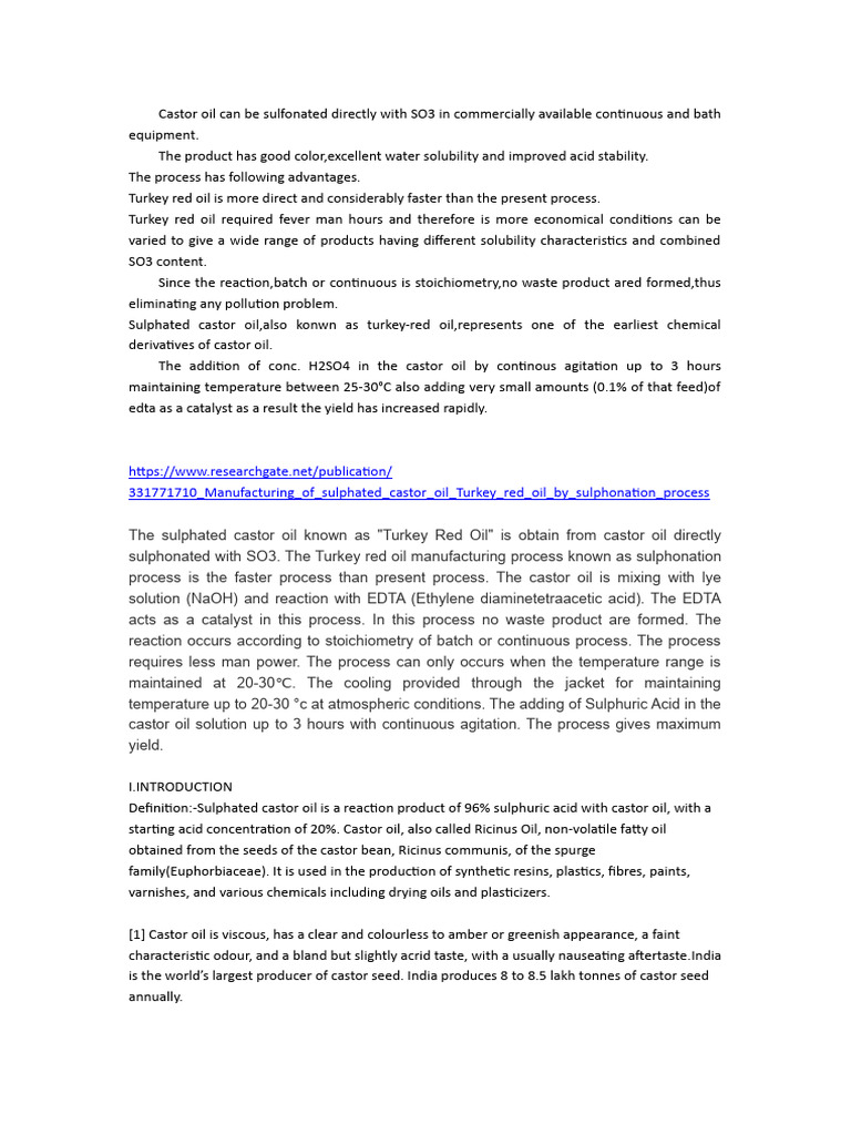 Castor Oil | PDF | Sodium Hydroxide | Solubility