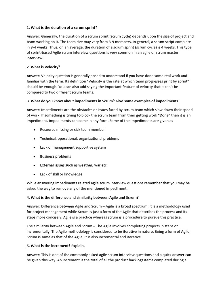 BA Questions | PDF | Scrum (Software Development) | Agile Software Development