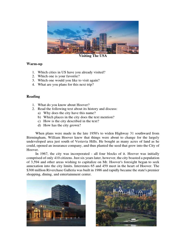 Exploring Cities in the USA: Hoover & Atlanta | PDF | Martin Luther ...