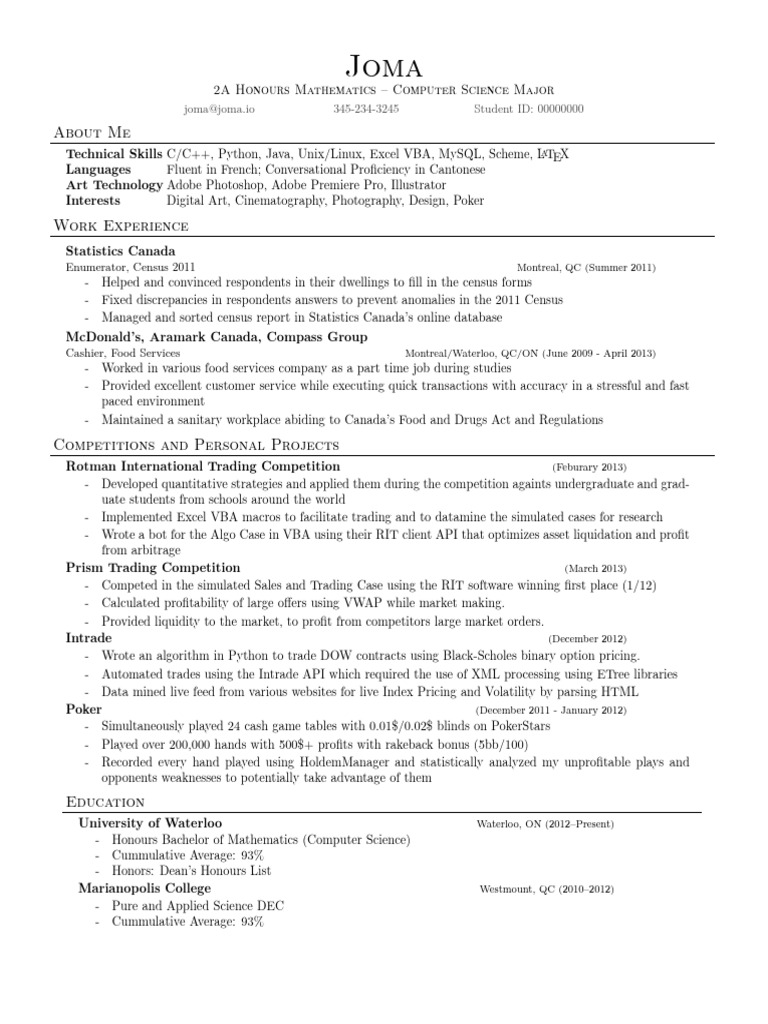Resume First | Download Free PDF | Microsoft Excel | Census
