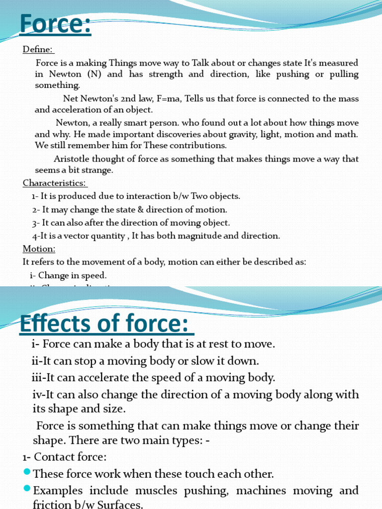 Phy Force Mass Weight | PDF | Force | Weight