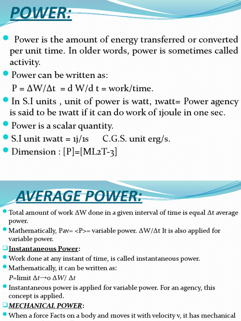Power | PDF