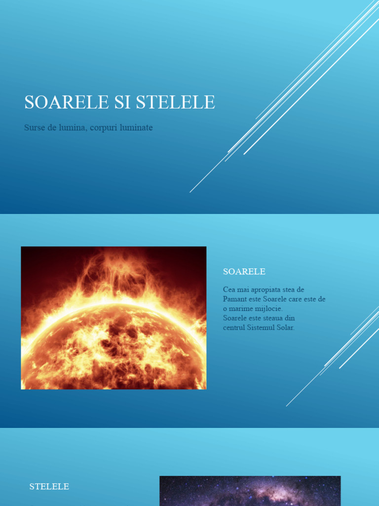Soarele Si Stelele - Prezentare | PDF