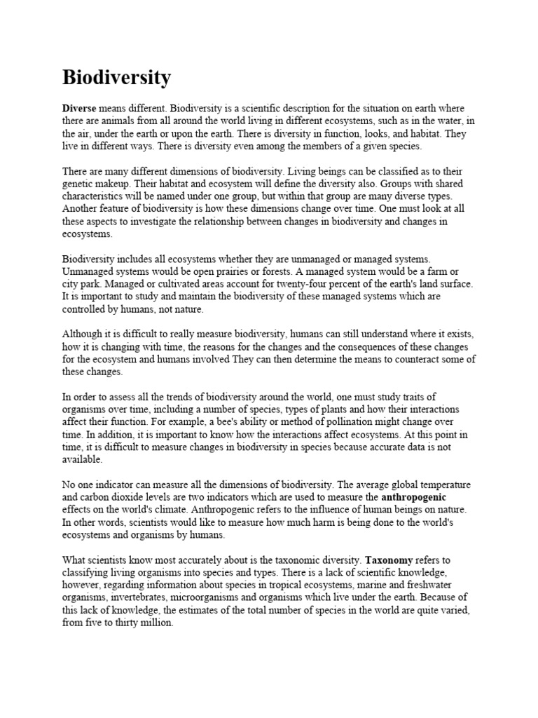 Biodiversity Download Free Pdf Biodiversity Ecosystem