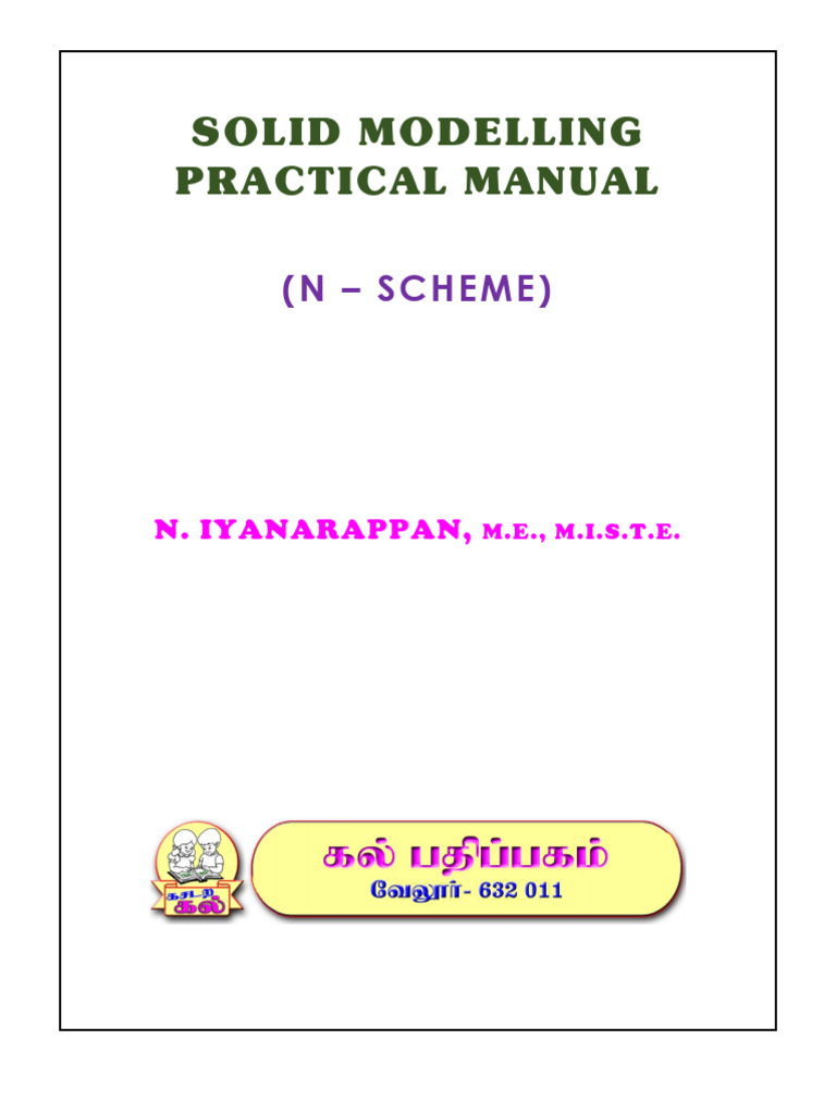 Solid Modelling Practical Manual | PDF | Computer Aided Design | Line (Geometry)
