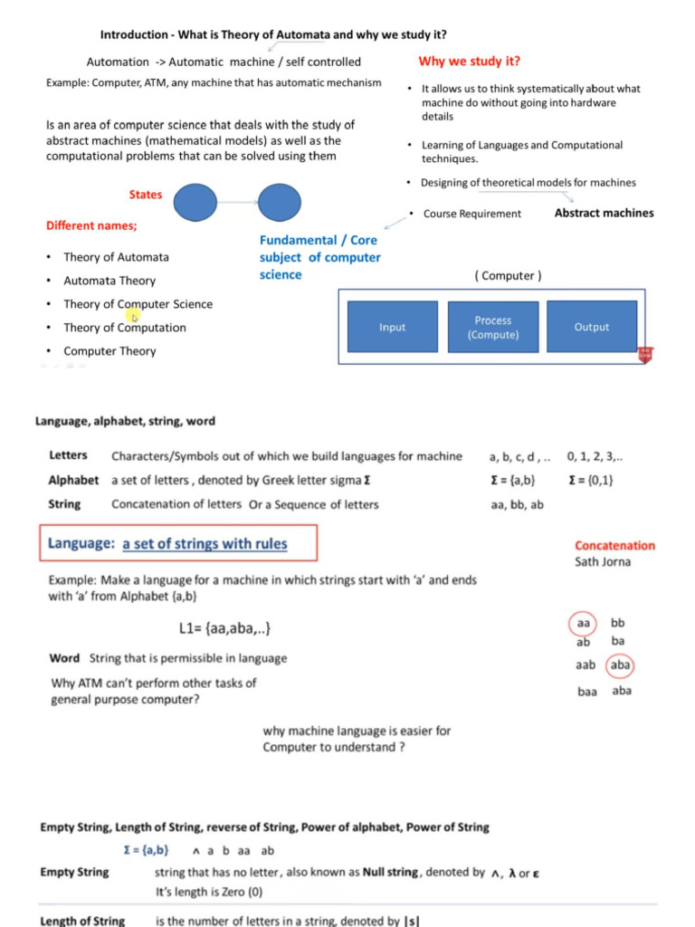 Lecture Regular Expression Summary | PDF