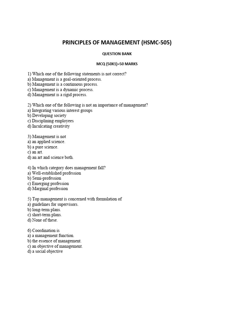 Principles of Management | PDF | Economies | Business