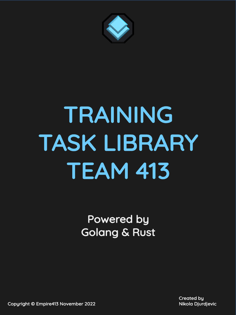 Training Task Library v1.0 by Nikola Djurdjevic | PDF | Parameter (Computer Programming ...
