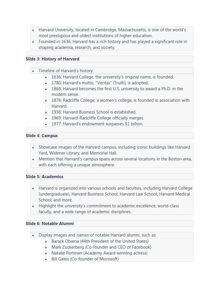 Harvard | PDF | Harvard University