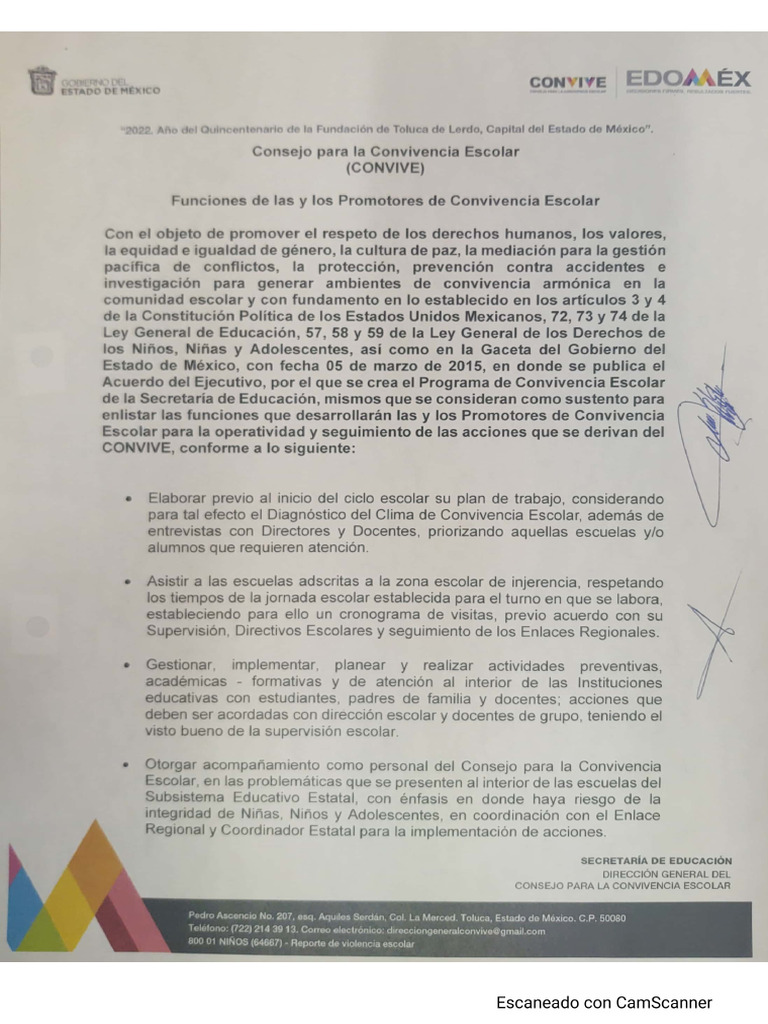 Funciones Promotores 2022 | PDF