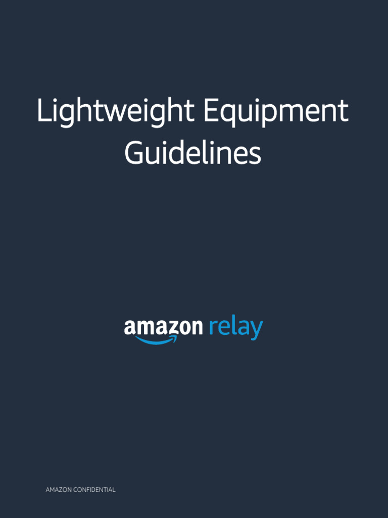 Lightweight Equipment Guidelines 2209 EN | PDF | Truck | Cargo