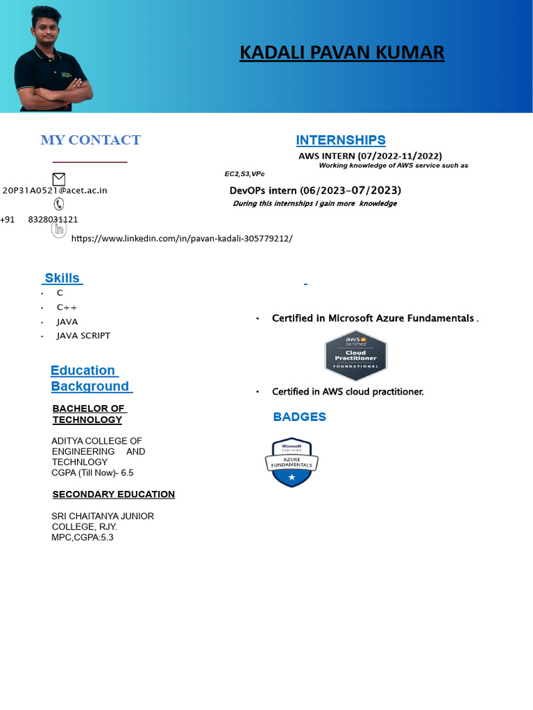 Pavan Resume | PDF Pavan Resume | PDF