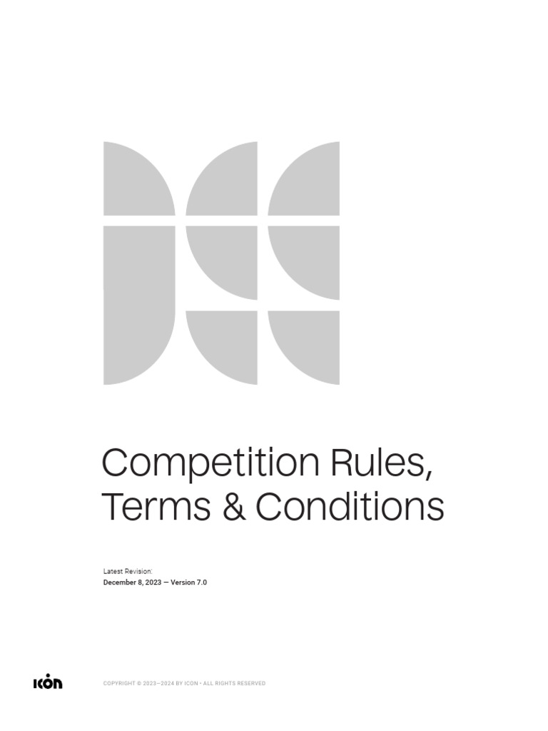 Initiative 99 Rules Terms and Conditions v7 | Download Free PDF ...