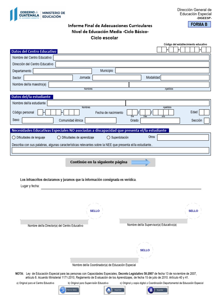 Adecuación Final Form.b Bás. | PDF | Educación especial | Aprendizaje