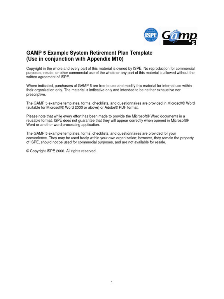 2 - Example System Retirement Plan Template | PDF | Business | Software