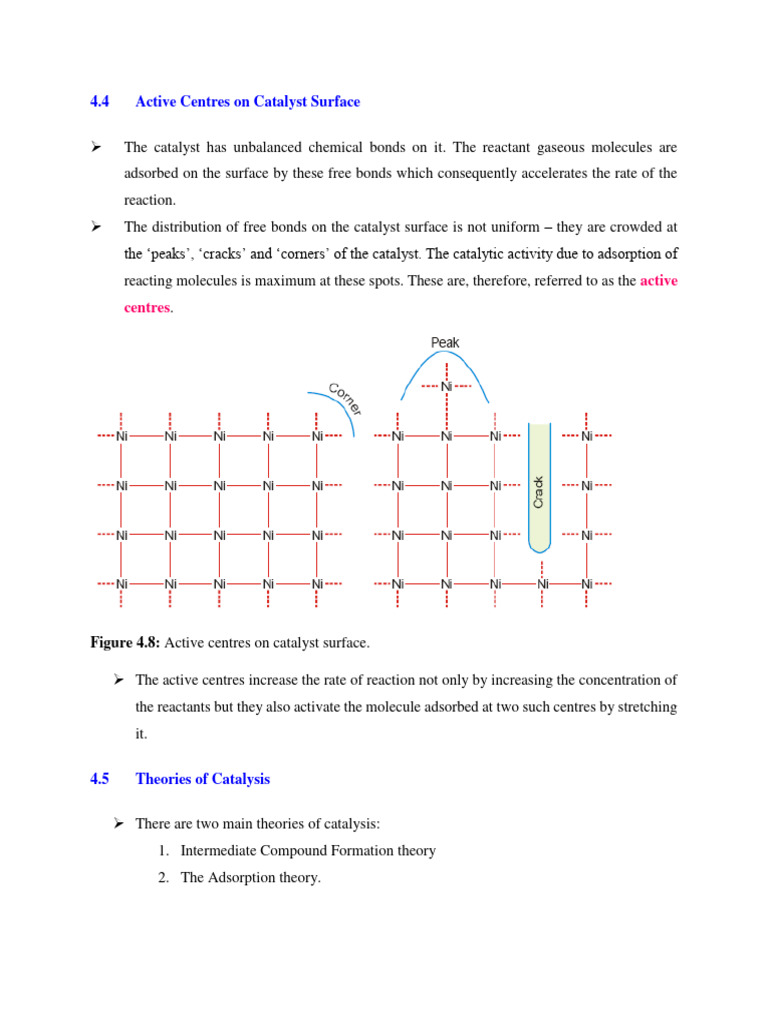 Additional Notes On Catalysis | PDF | Catalysis | Chemical Reactions