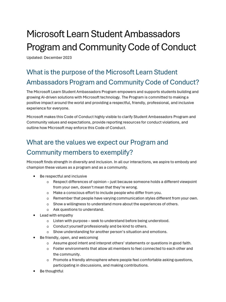 MLSA Code of Conduct A94b4dfa38a4 | PDF | Sexual Harassment | Community