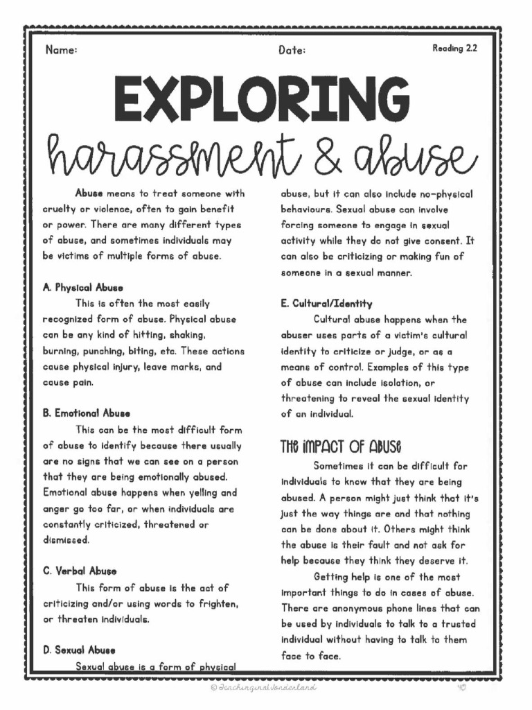 Exploring Harassment and Abuse | Download Free PDF | Harassment | Bullying