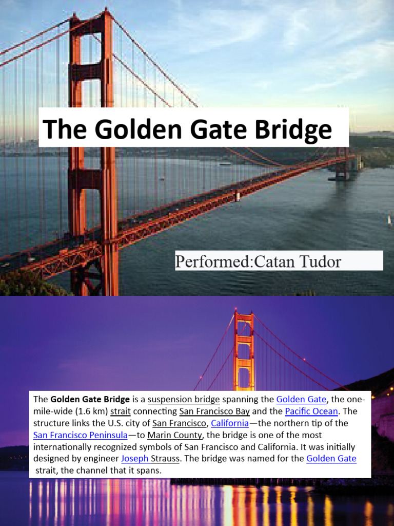 Golden Gate Bridge: Design and Construction | PDF