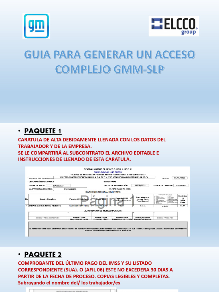 Documentos para Generar Un Acceso Actualizado GM SLP | PDF | Ciencias de la Salud | Cuidado de ...