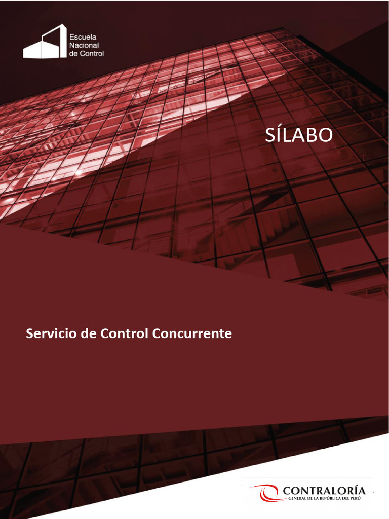 Sílabo - Servicio de Control Concurrente | PDF | Aprendizaje | Planificación