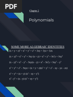 Class 9 NCERT Polynomial Formulas | PDF