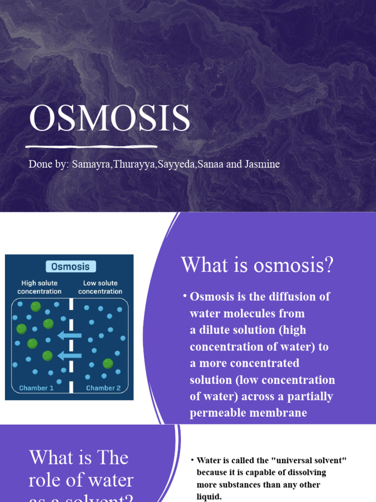 Osmosis | PDF