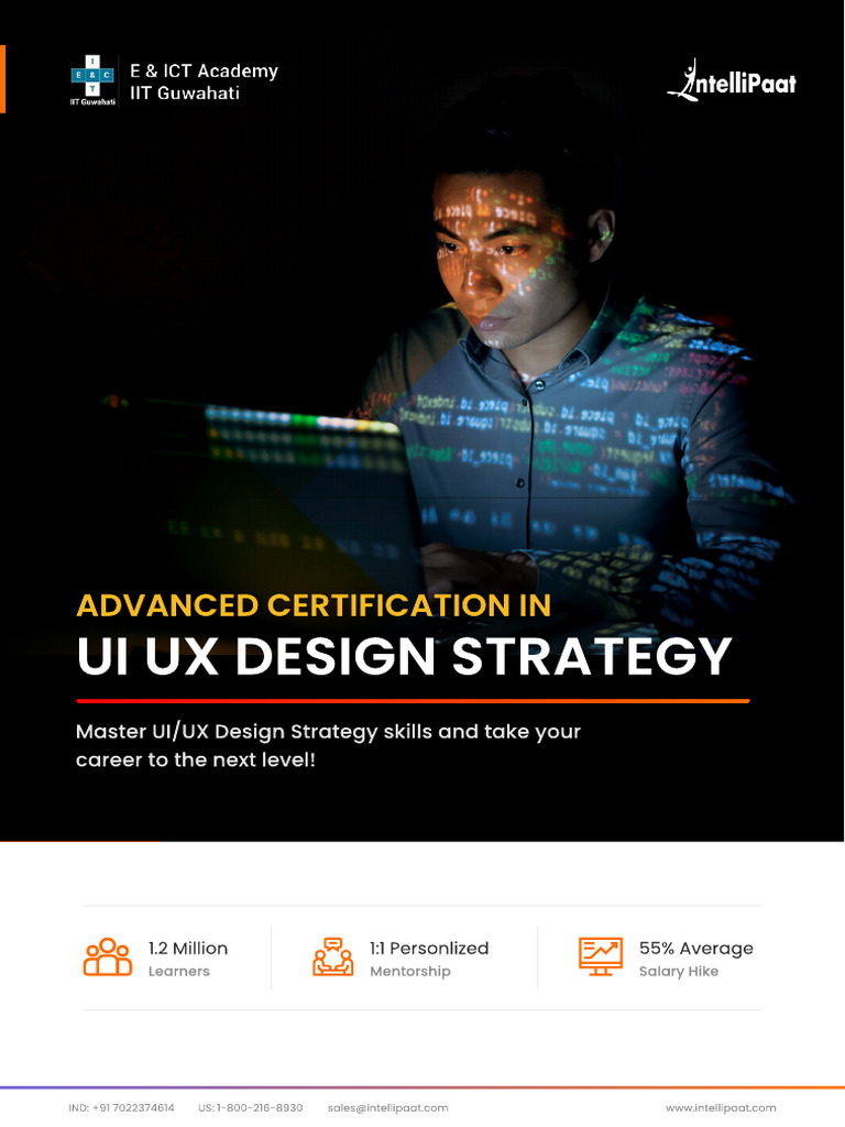 UI UX Design Strategy (Advanced Certification) | PDF | Usability | Design