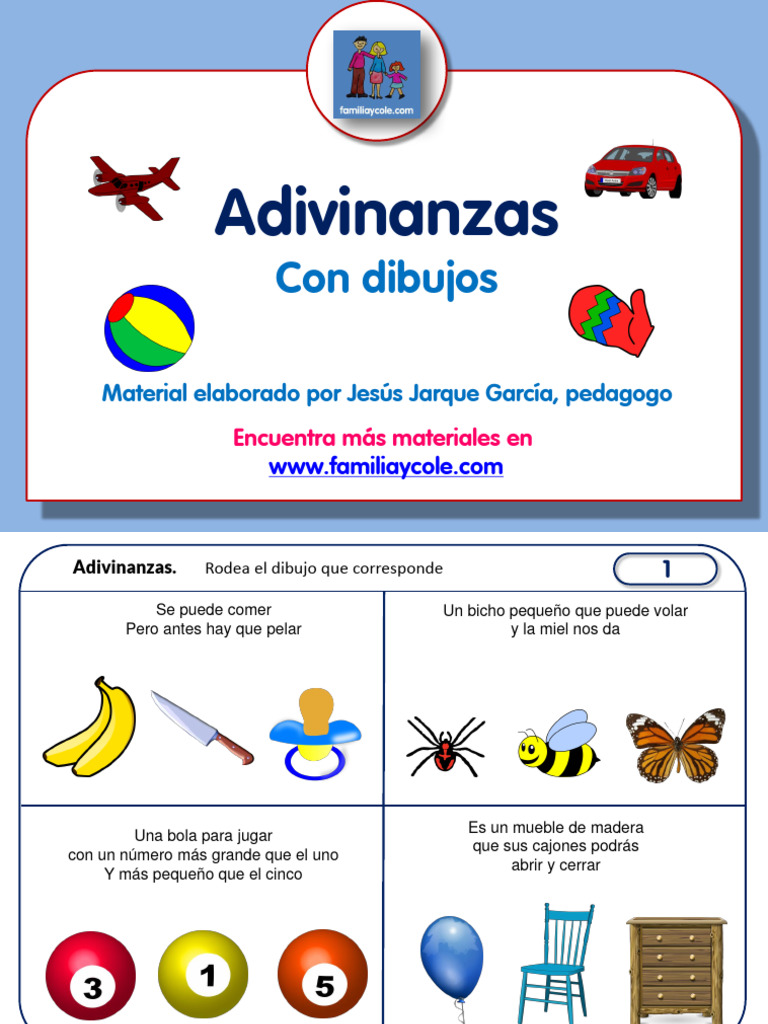 Còpia de 14 ADIVINANZAS CON DIBUJOS | PDF