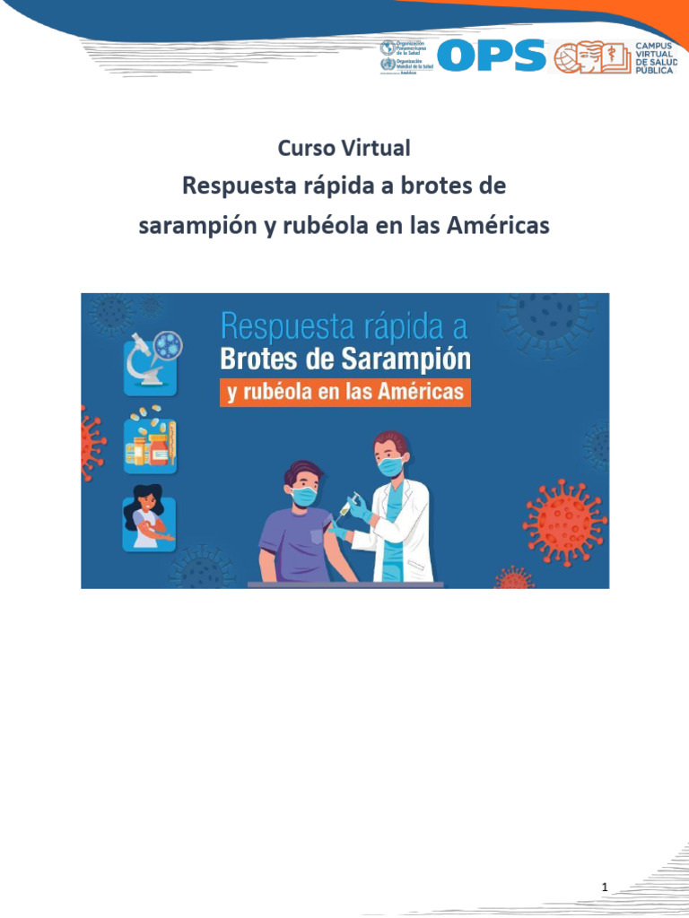 Curso de Respuesta Rápida a Sarampión | PDF | Sarampión | Vacunas