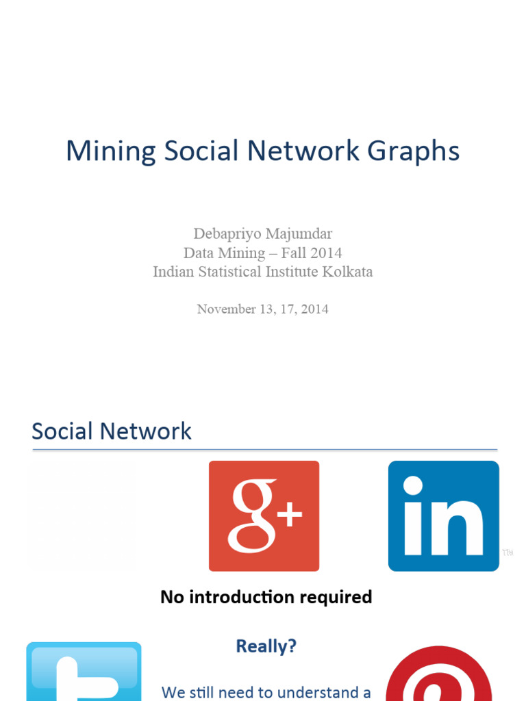 Social Network Graph Mining | PDF | Graph Theory | Mathematics