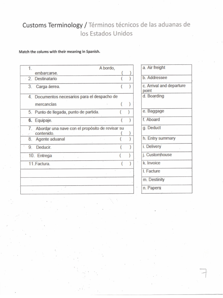 Tech Sheets Course 5 | PDF