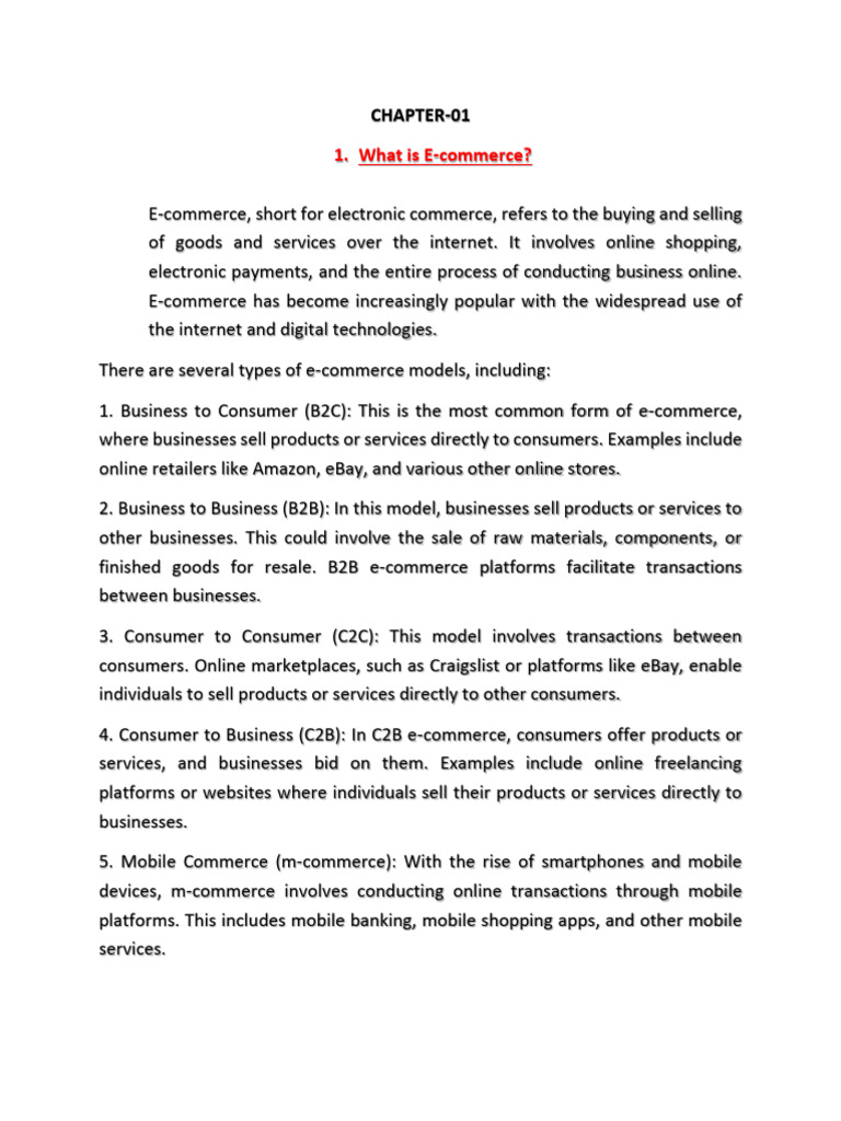Chapter 1 | PDF | E Commerce | Mobile App