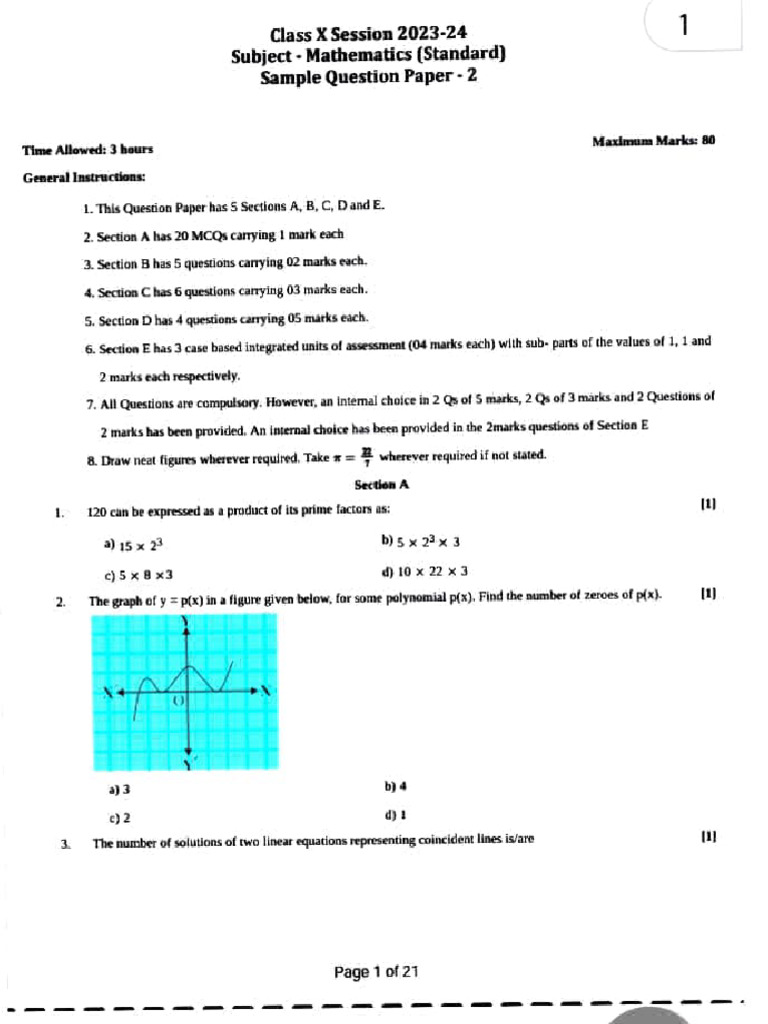 Science Sample Paper - 2 (Standard) | PDF | Circle | Triangle