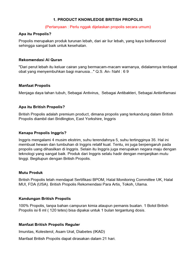 British Propolis | PDF