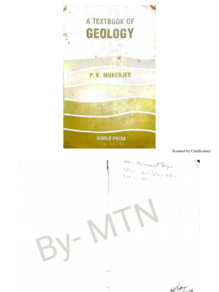 P.K. Mukherjee's Geology Textbook PDF | PDF