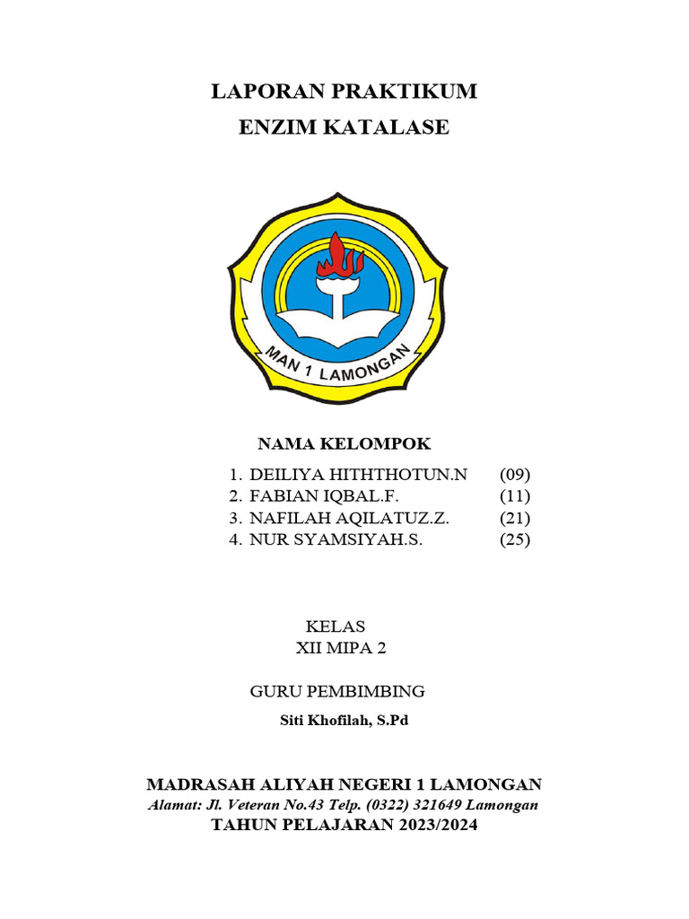 Laporan Enzim | PDF