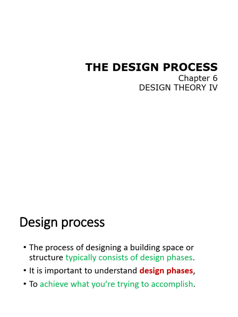 Chapter 06 - The Design Process | PDF | Measurement | Design