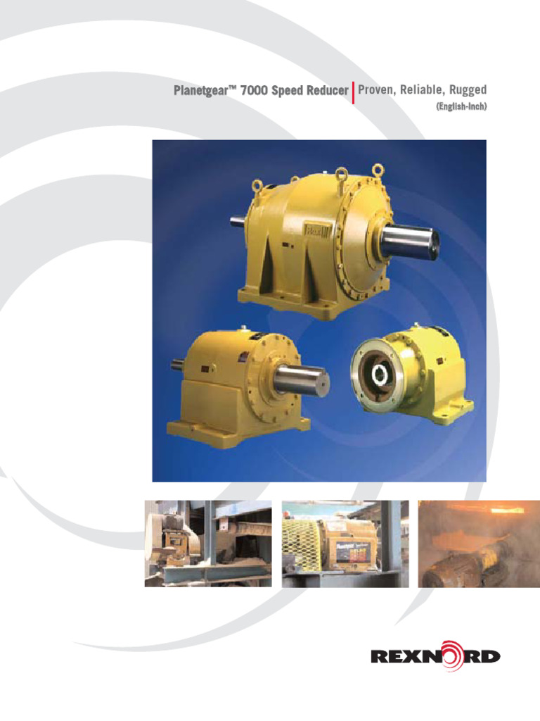 Falk Planetary Reducer Catalog | PDF | Gear | Bearing (Mechanical)