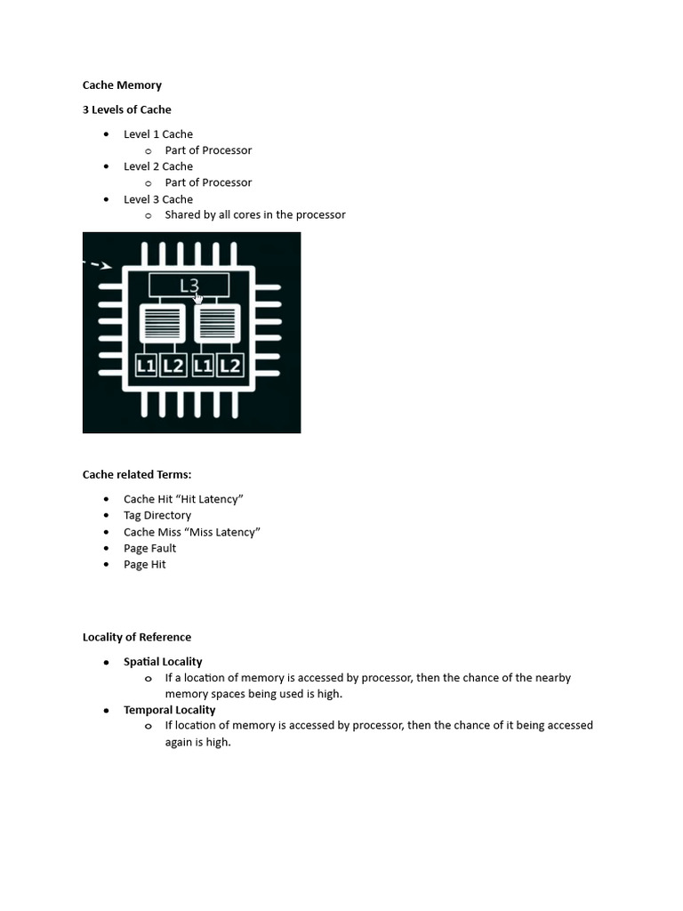 Cache Memory | PDF | Cpu Cache | Computer Engineering Cache Memory | PDF | Cpu Cache | Computer Engineering