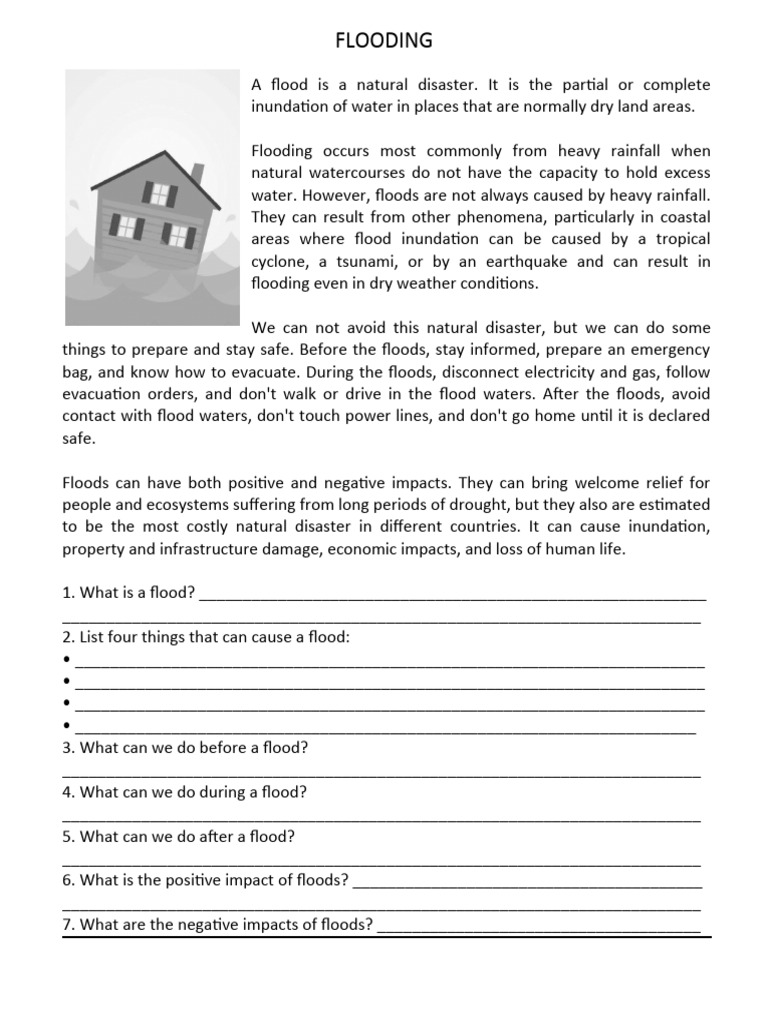 Flooding Text | PDF | Flood | Natural Disasters