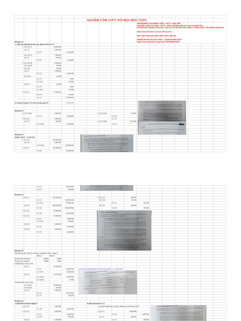bài giải kttc2 | PDF