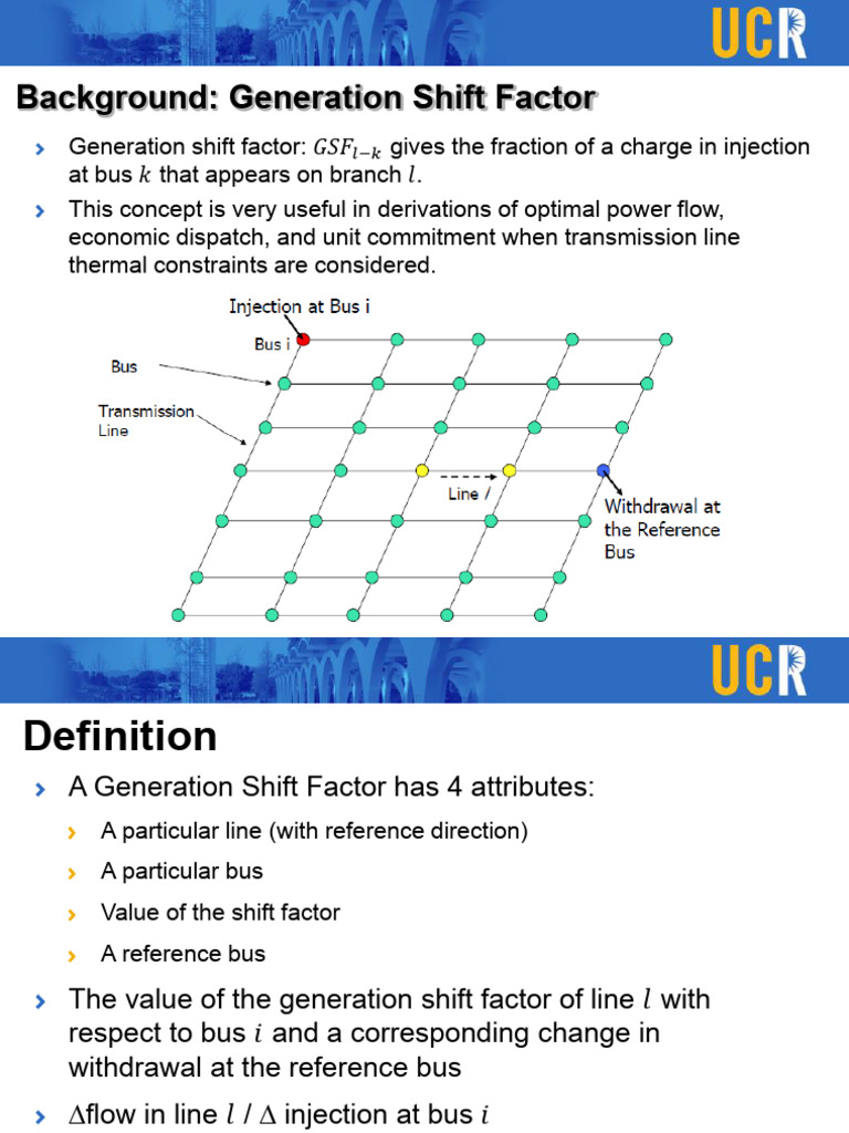 EE 218 - Lecture 3 Generation Shift Factors-2018-06 | PDF | Electrical Engineering | Mathematics