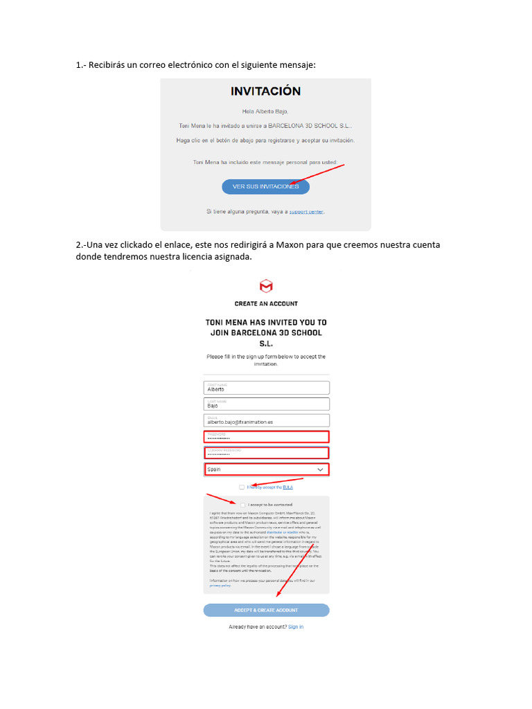 Activación y descarga de Maxon MX-3 | PDF