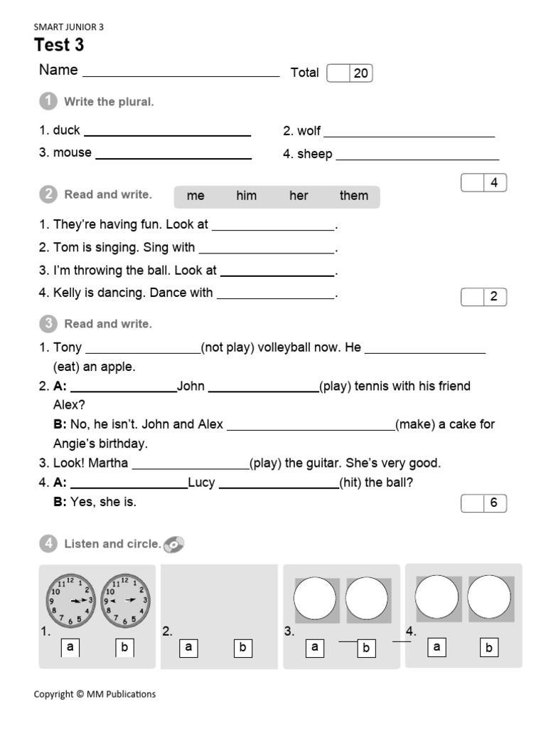 Smart Junior 3 - UKR - Test - 3 | PDF