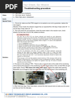 Troubleshooting Procedure (TRO High-Low Alarm) | PDF | Water | Valve