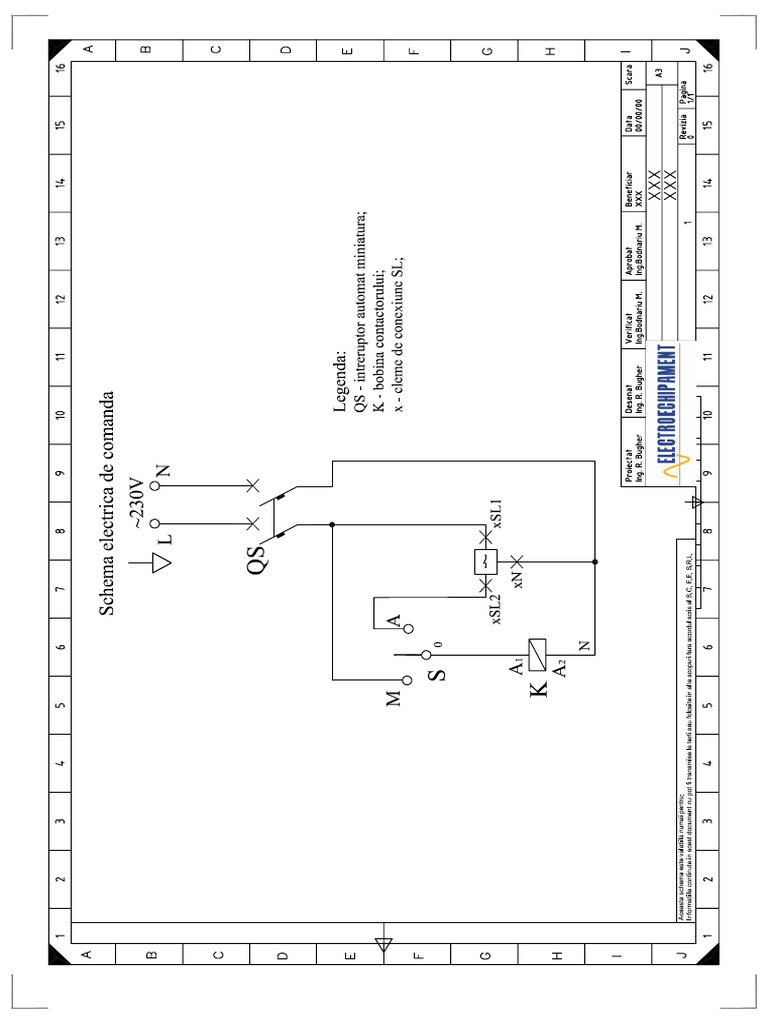 Schema Electrica de Comanda | PDF