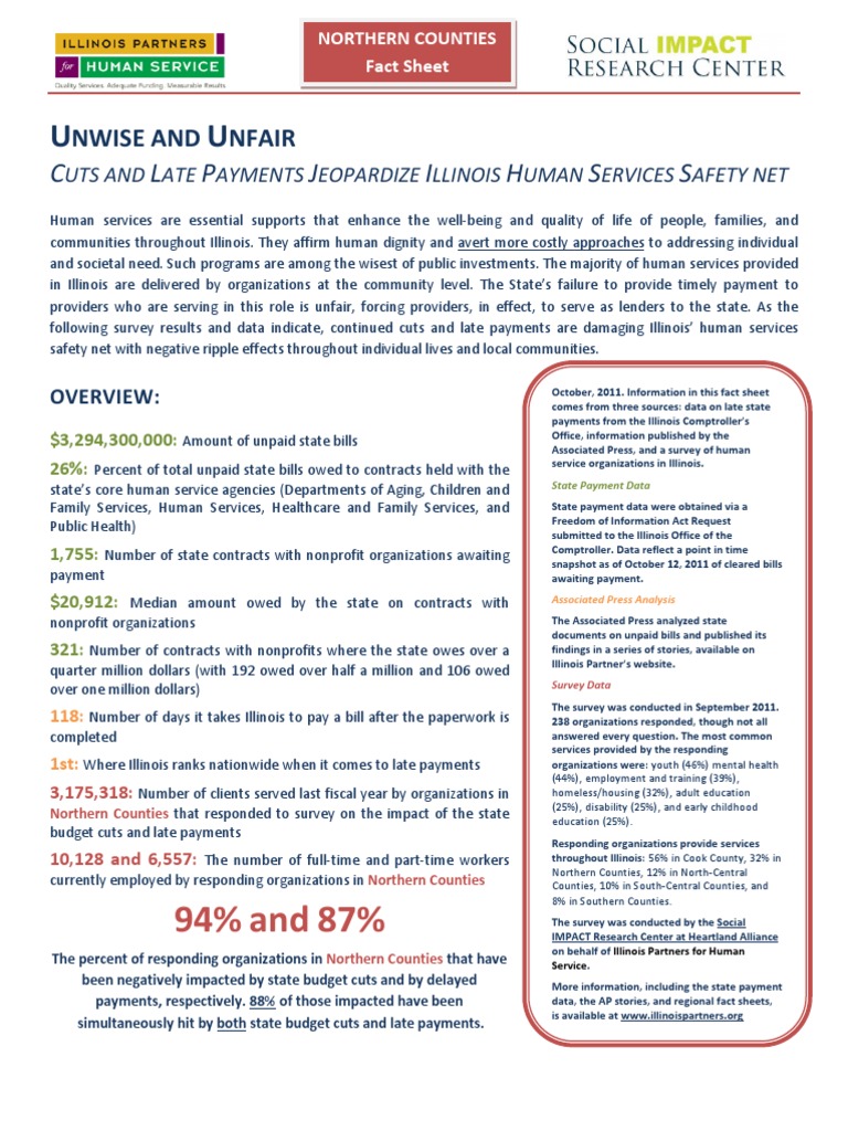 Northern Counties Budget Impact Fact Sheet | PDF | Layoff | Austerity