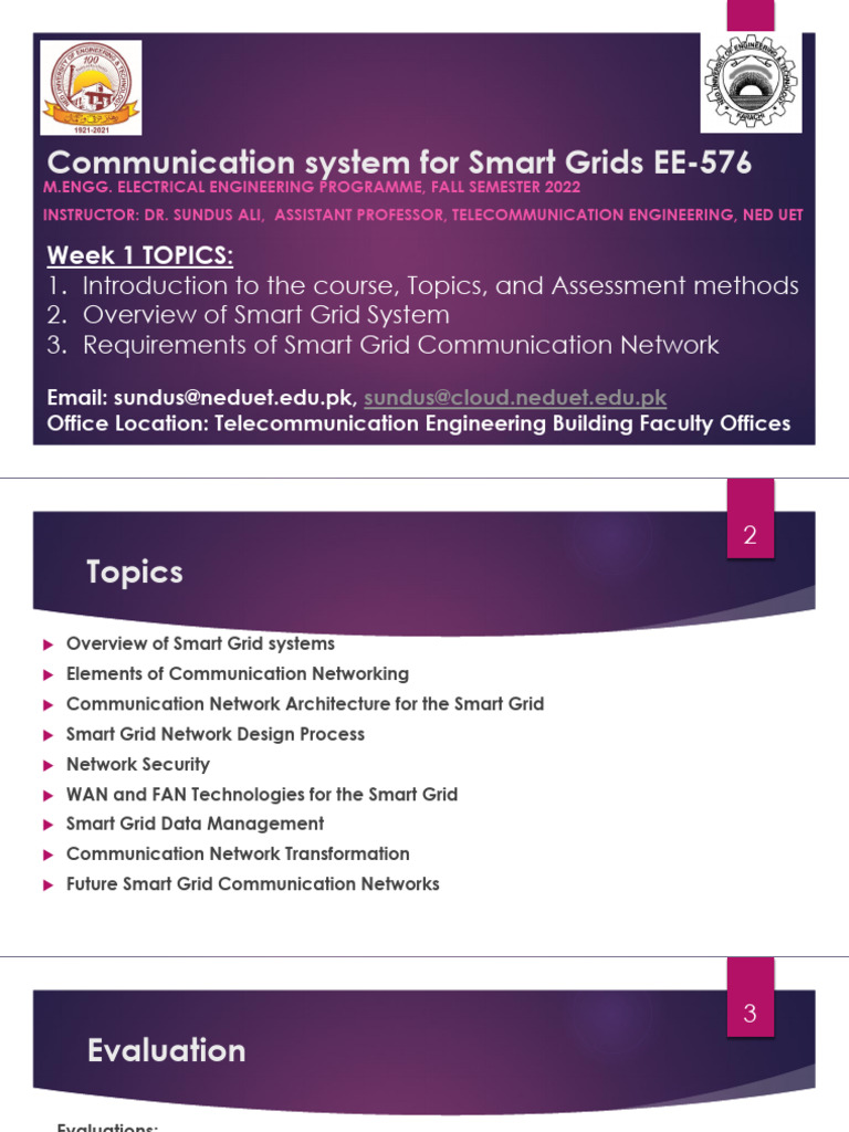 Lecture 1-1 | PDF | Smart Grid | Computer Network