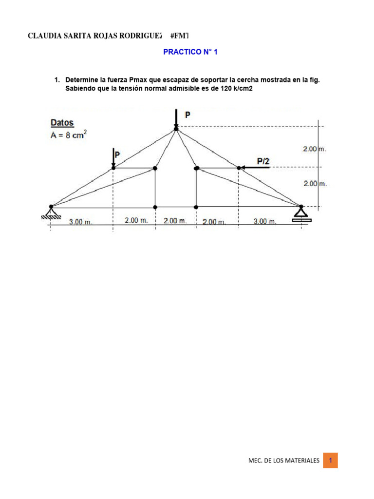 Cercha | PDF | Estrés (Mecánica) | Ingeniería mecánica